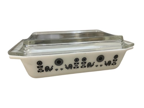 Rare Vintage Pyrex Black Rooster Space Saver #575 Casserole 2qt. with Lid READ | eBay