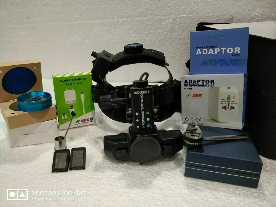 Indirect Ophthalmoscope With 20 Lens & 4 Mirror Goniscope, Carry Bag | eBay