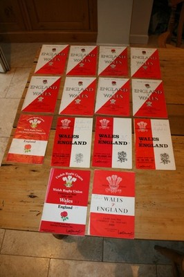 14 Wales v England & England v Wales International Rugby Union ...