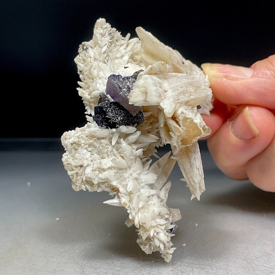 SS Rocks - Fluorescent Calcite with Fluorite (Minerva #1 Mine, Illinois ...