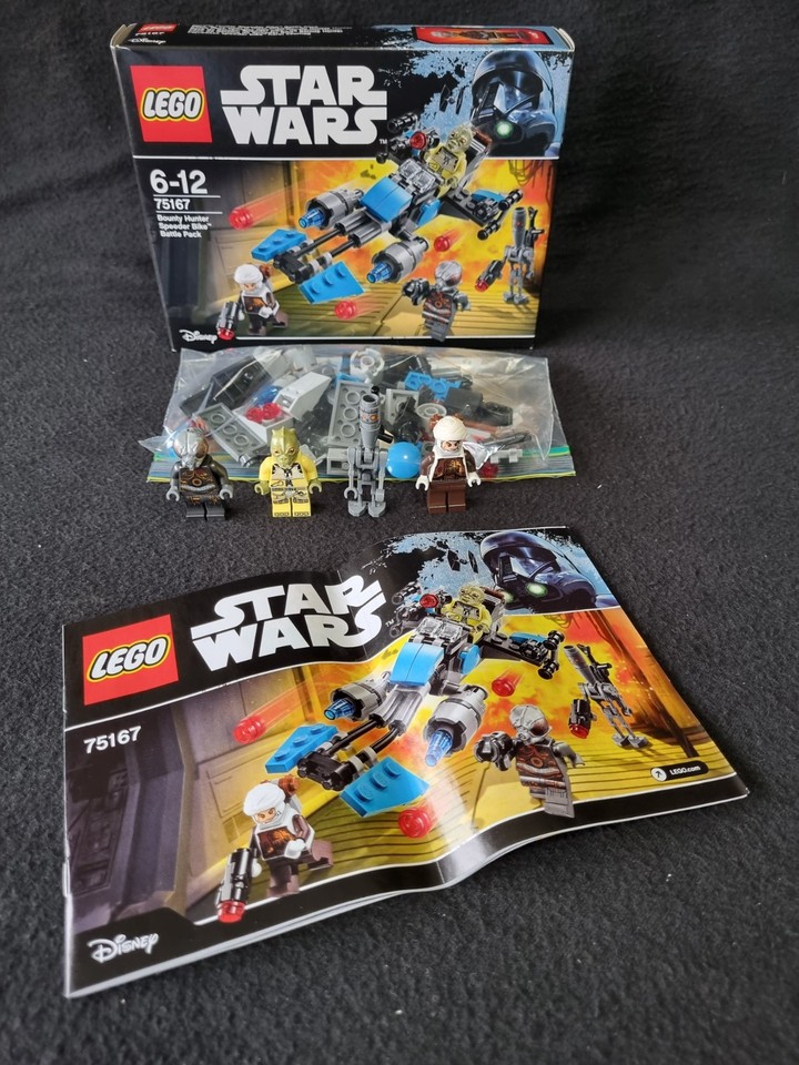 Lego Star Wars 75167 Bounty Hunter Speeder Bike Battle Pack - 100% ...