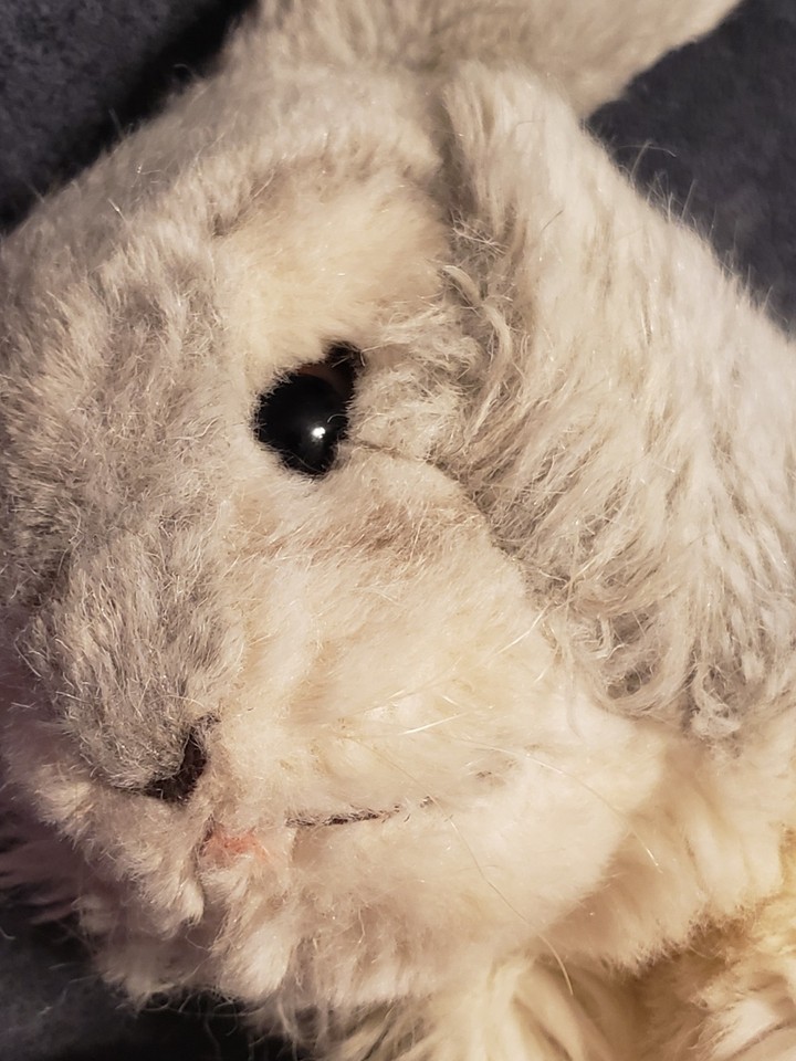 Vintage Steiff Bunny Rabbit Plush Puppet Gray & White-ADORABLE!!! | eBay