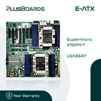 Supermicro X11DPH-T LGA 3647 Motherboard with 2x 2U HS Tested 2x Silver ...