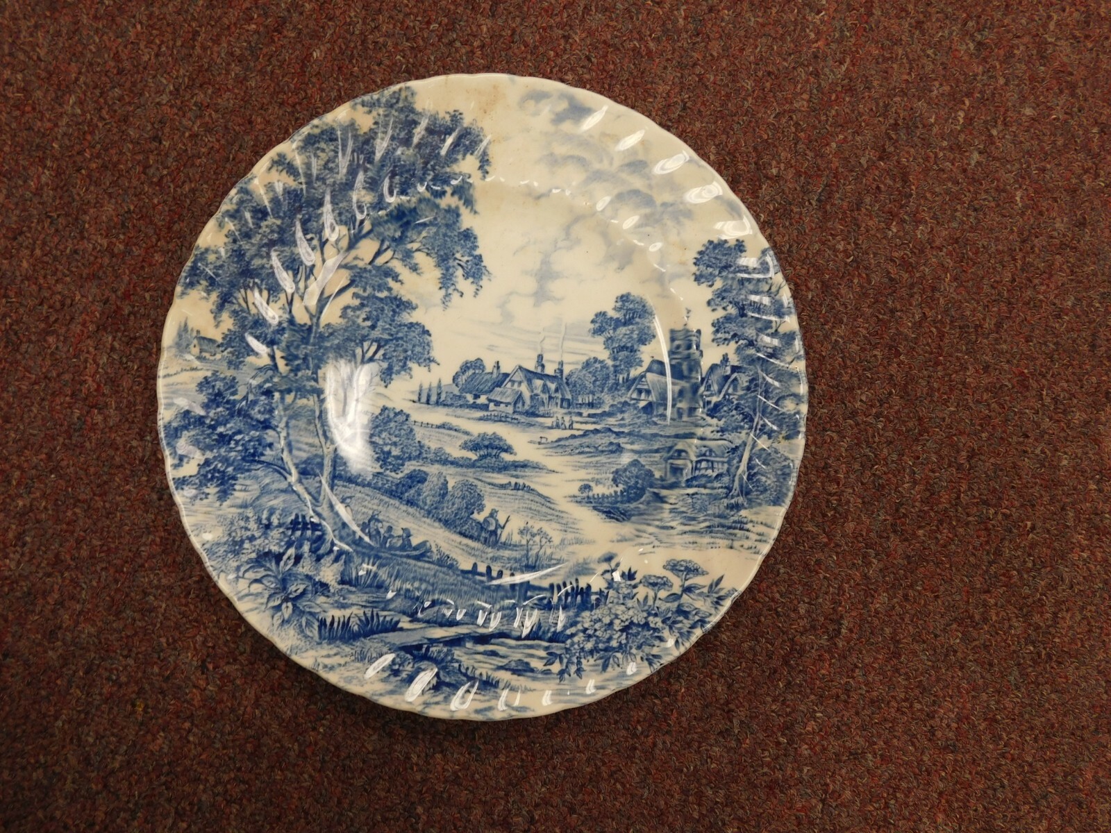 1 VINTAGE Ridgeway Ironstone Staffordshire England Meadowsweet Plate | eBay