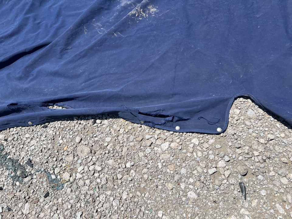 2003 Starcraft Aurora 2410 Boat Deck cover Blue Color " Core " | eBay