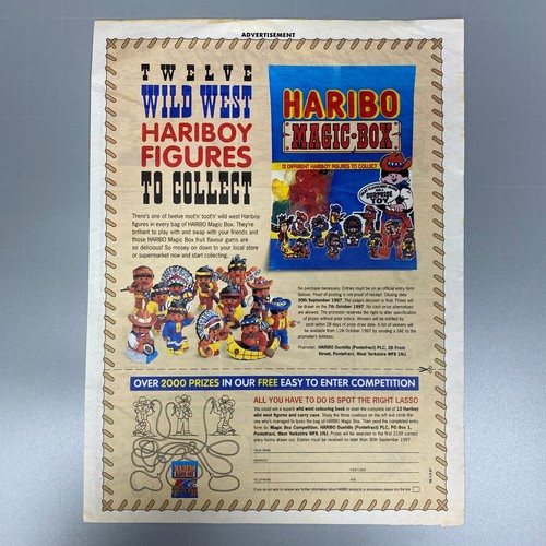 HARIBO MAGIC BOX WILD WEST HARIBOY FIGURES 1997 VINTAGE RETRO ADVERT | eBay