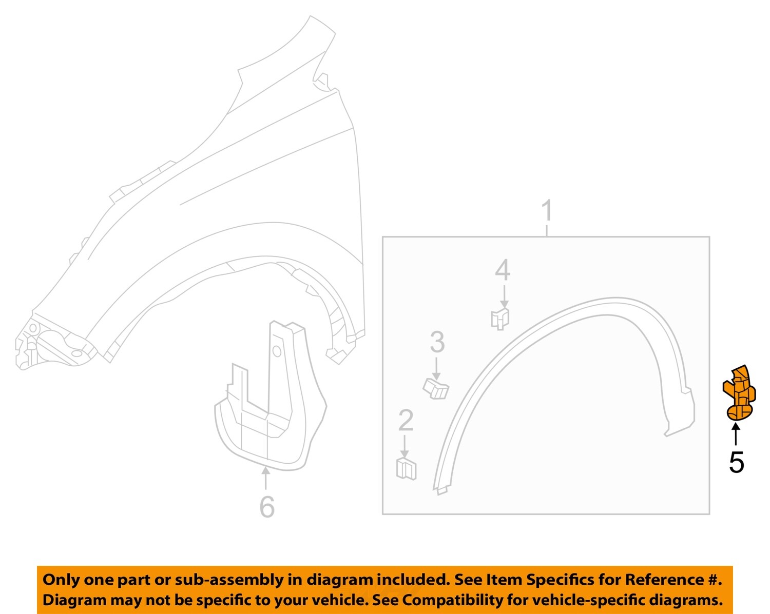 HONDA OEM 17-22 CR-V Fender Exterior Trim-Wheel Opng Mldg Bracket ...