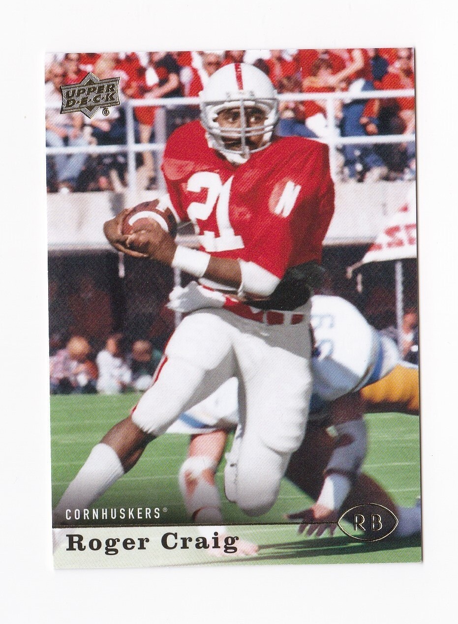 Nebraska Cornhuskers Husker Football Alumni Roger Craig 2013 Upper Deck ...