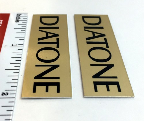 Diatone Speaker Badge Logo Custom Made Aluminum Pair Free Shipping ...