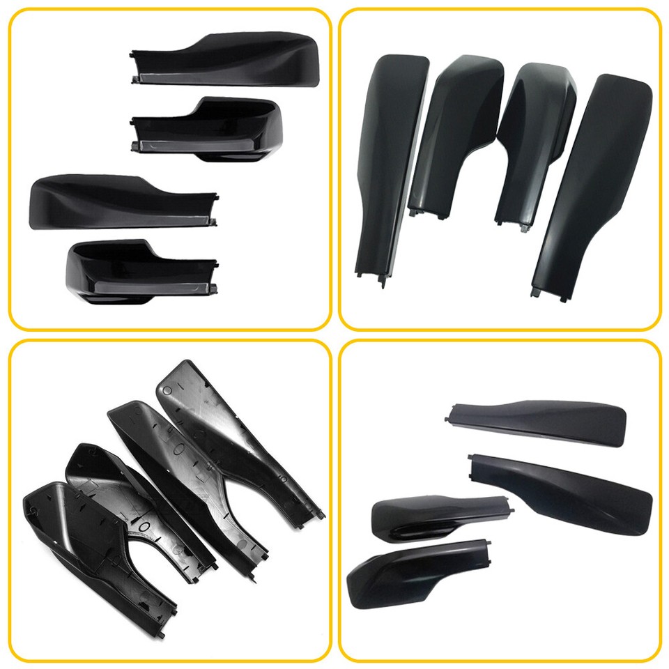 4x Black Roof Rack Cover Rail End Shell Replacement For Toyota RAV4 ...