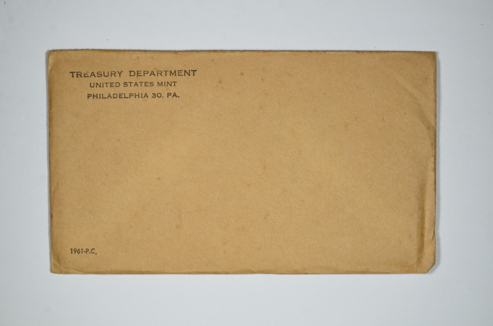 1961 Philadelphia US Mint Proof Set Envelope Only - No Coins | eBay