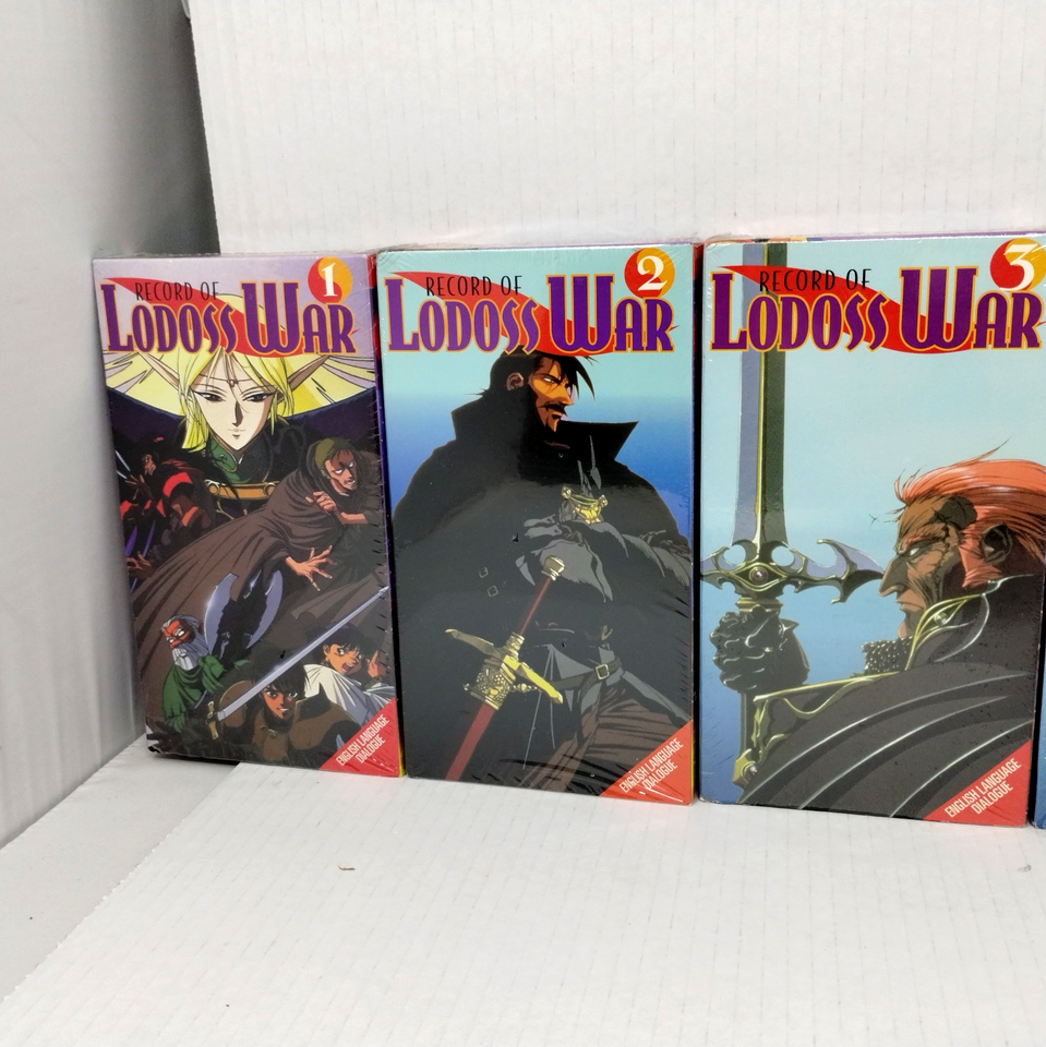RARE Anime VHS Lot The Slayers Violence Jack Guyver Manga Record Lodoss ...
