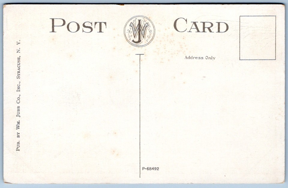 Postcard Syracuse NY South Salina Street From Canal At Night Trolley Cars NY09 | eBay