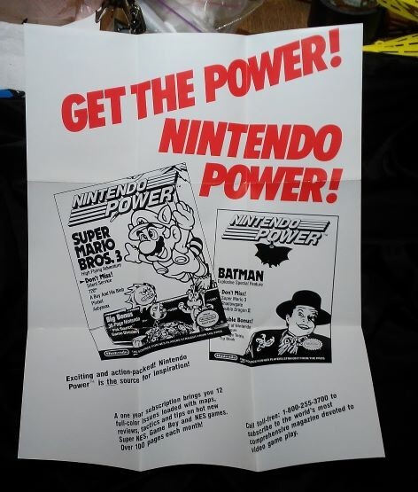 SNES NES Get The Power Nintendo Power Poster Vintage Print Ad/Poster ...