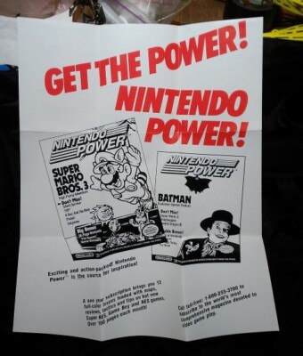 SNES NES Get The Power Nintendo Power Poster Vintage Print Ad/Poster ...