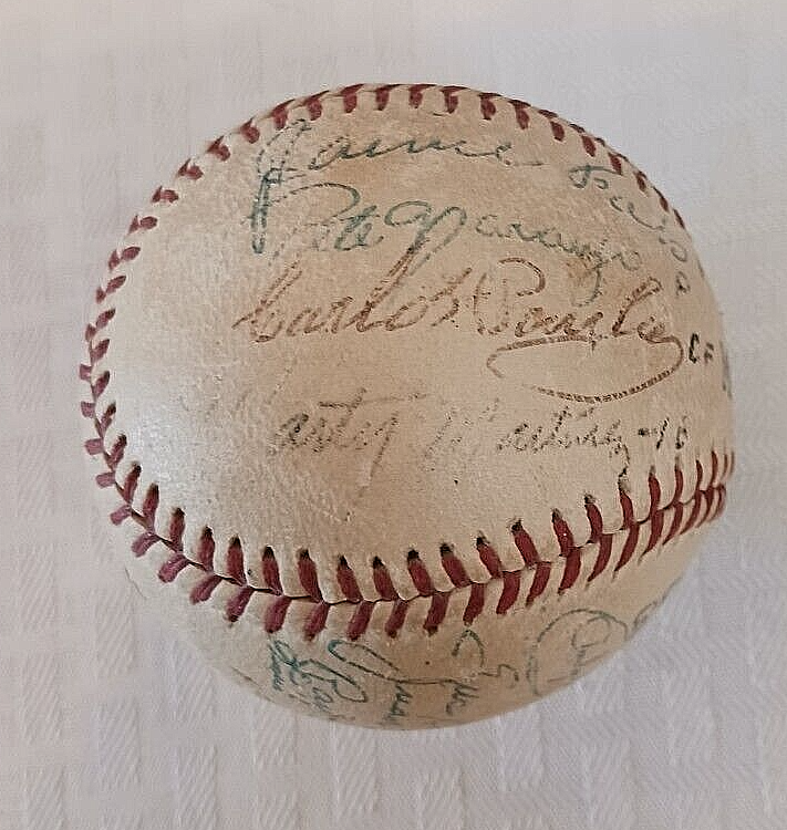 1953 Decatur Commodores Team Signed Autographed JSA Baseball CARLOS ...