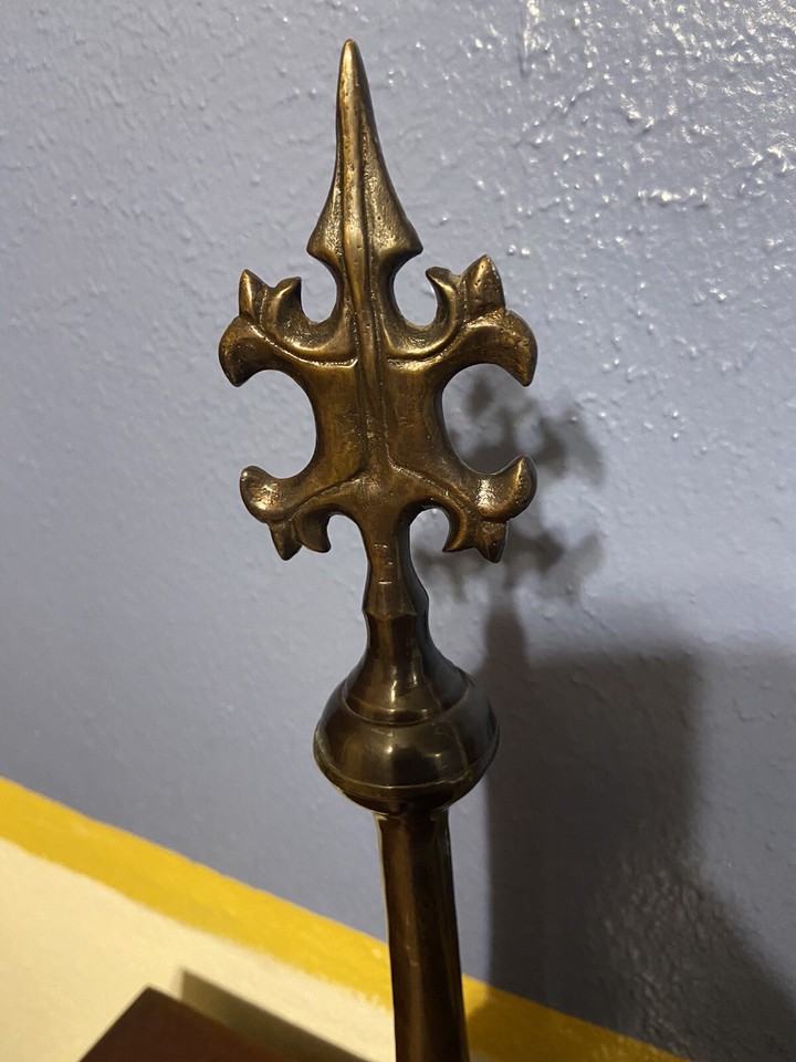 Vintage Bronze Metal Spire Finial Statue 14 Inches Made In India | eBay