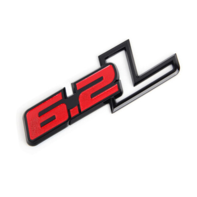 Universal 6.2L Black Border Red ABS Sticker Decal Emblem Badge For Ford ...