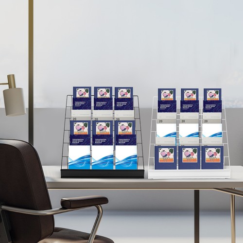 6 Tier Wire Countertop Rack Comic Book Rack Book Display Stand For ...