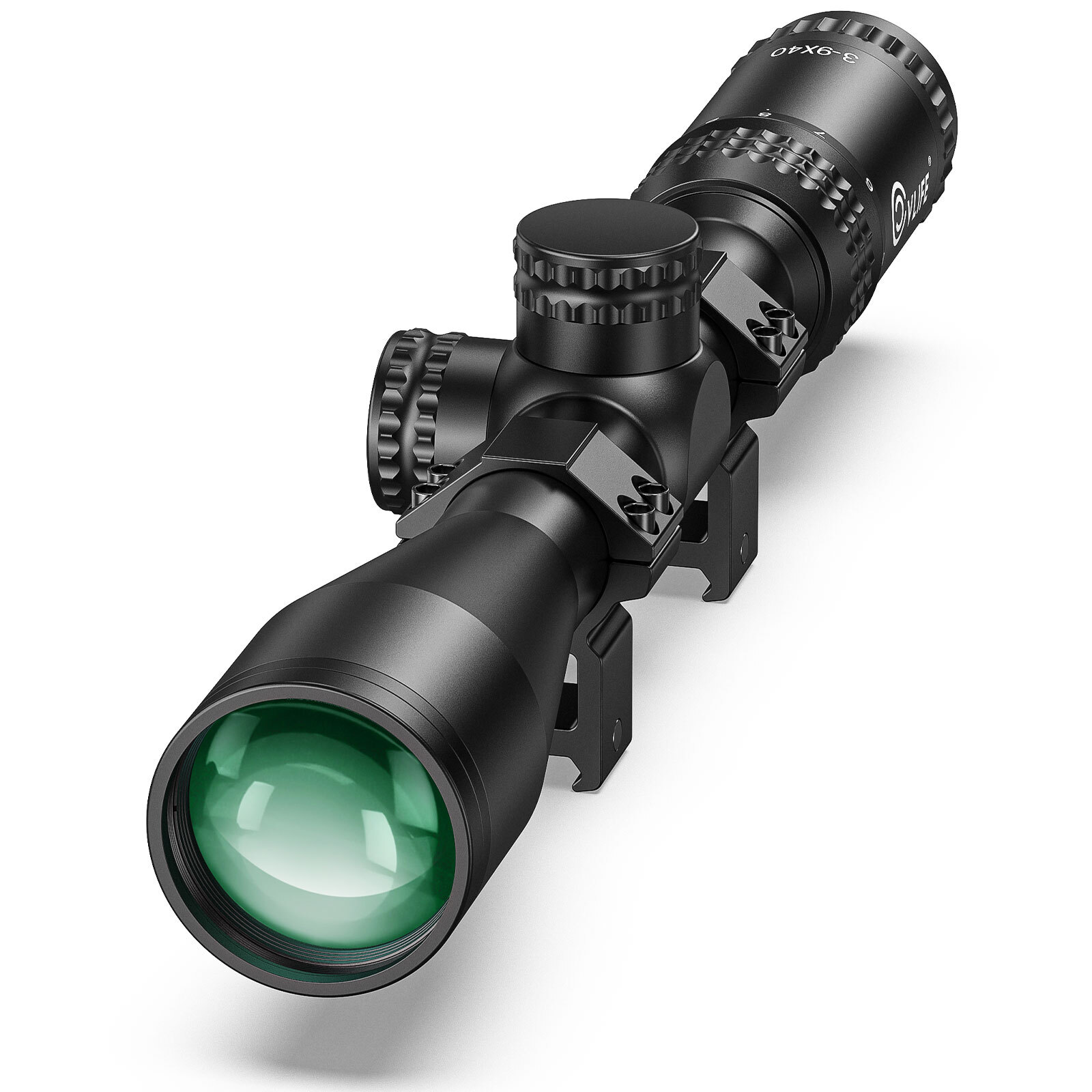 CVLIFE 3-9X40 Optical Scope SFP JackalHowl Rifle Scope BDC Reticle w ...