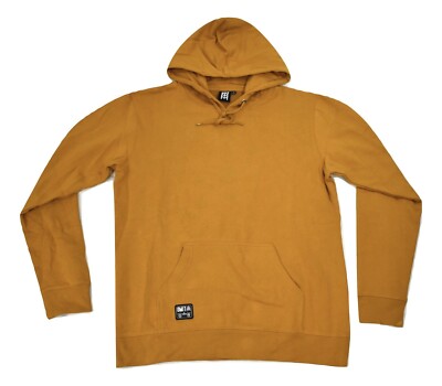 OMIT Apparel Mens Skateboarder Brand Nicotine Yellow Pullover Hoodie ...