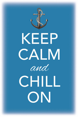 Blechschild 20x30 Keep Calm and Chill on Entspann dich Bleib Ruhig ...
