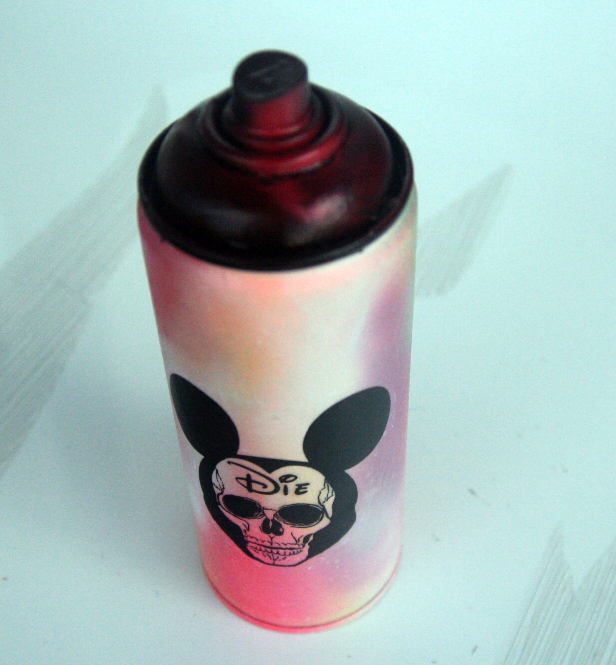 PyB signed BAD MICKEY sculpture BOMBE aerosol pop STREET ART graffitis painted | eBay.de