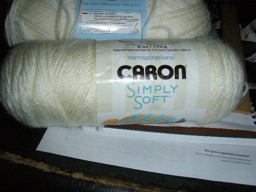 Caron Simply Soft Off White 6oz 315yds Acrylic NEW | eBay