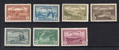 M23567 Canada 1946 SG401/407 KGVI: Peace UMM, Cat £60 | eBay