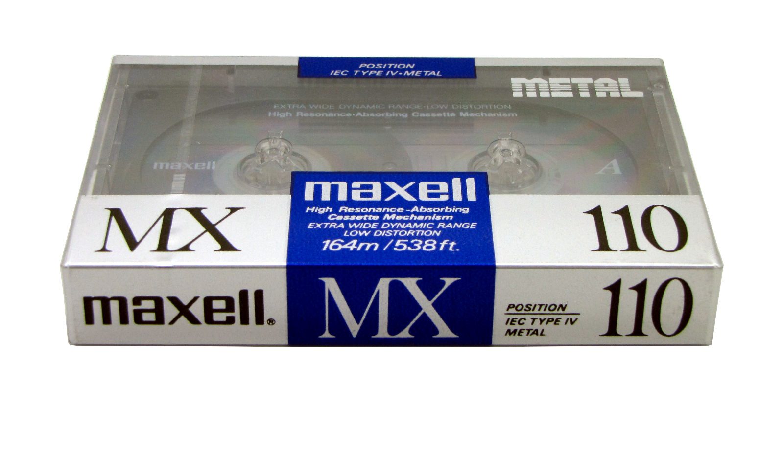 💥Maxell MX 110 Minutes Metal Type IV Blank Audio Cassette Tape (1990 ...