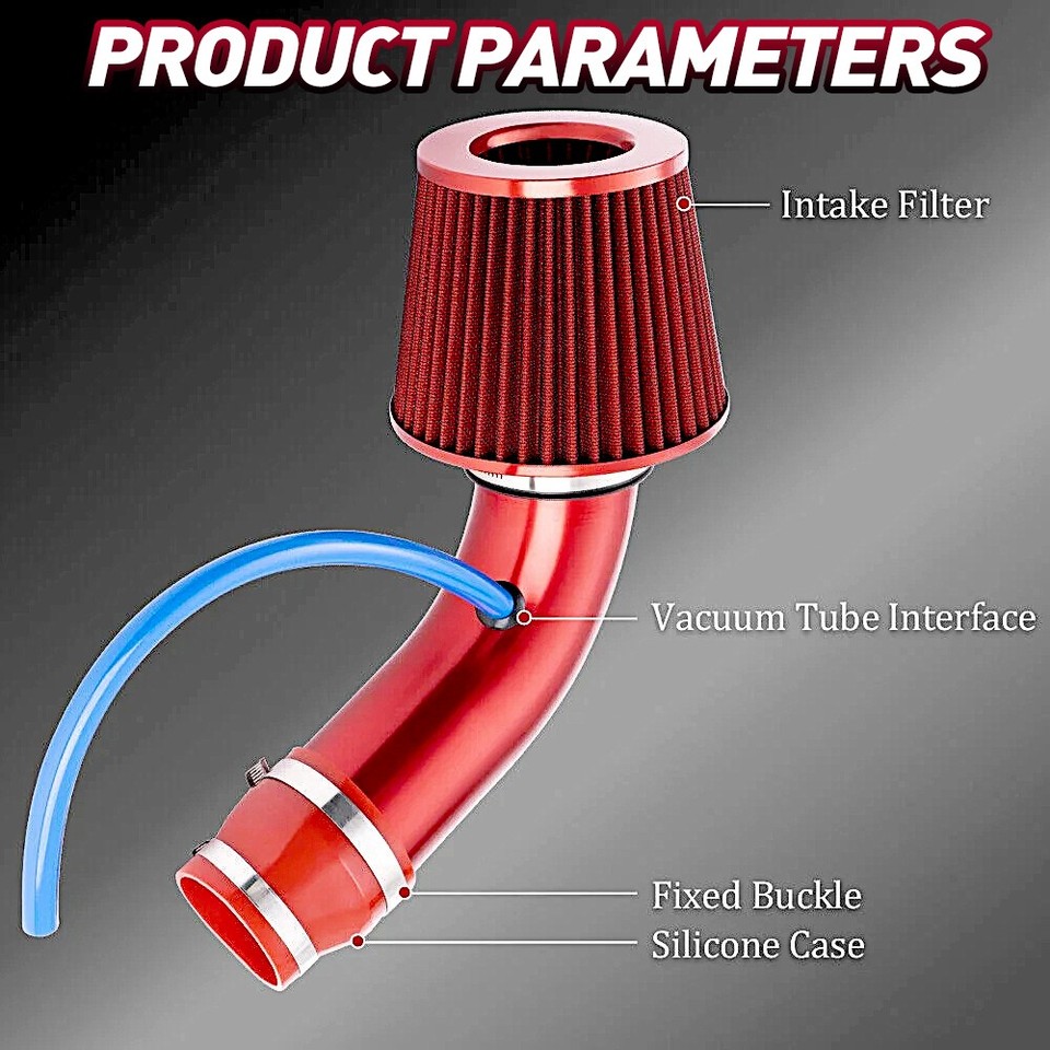 Cold Air Intake Filter Induction Kit Pipe Power Flow Hose System ...