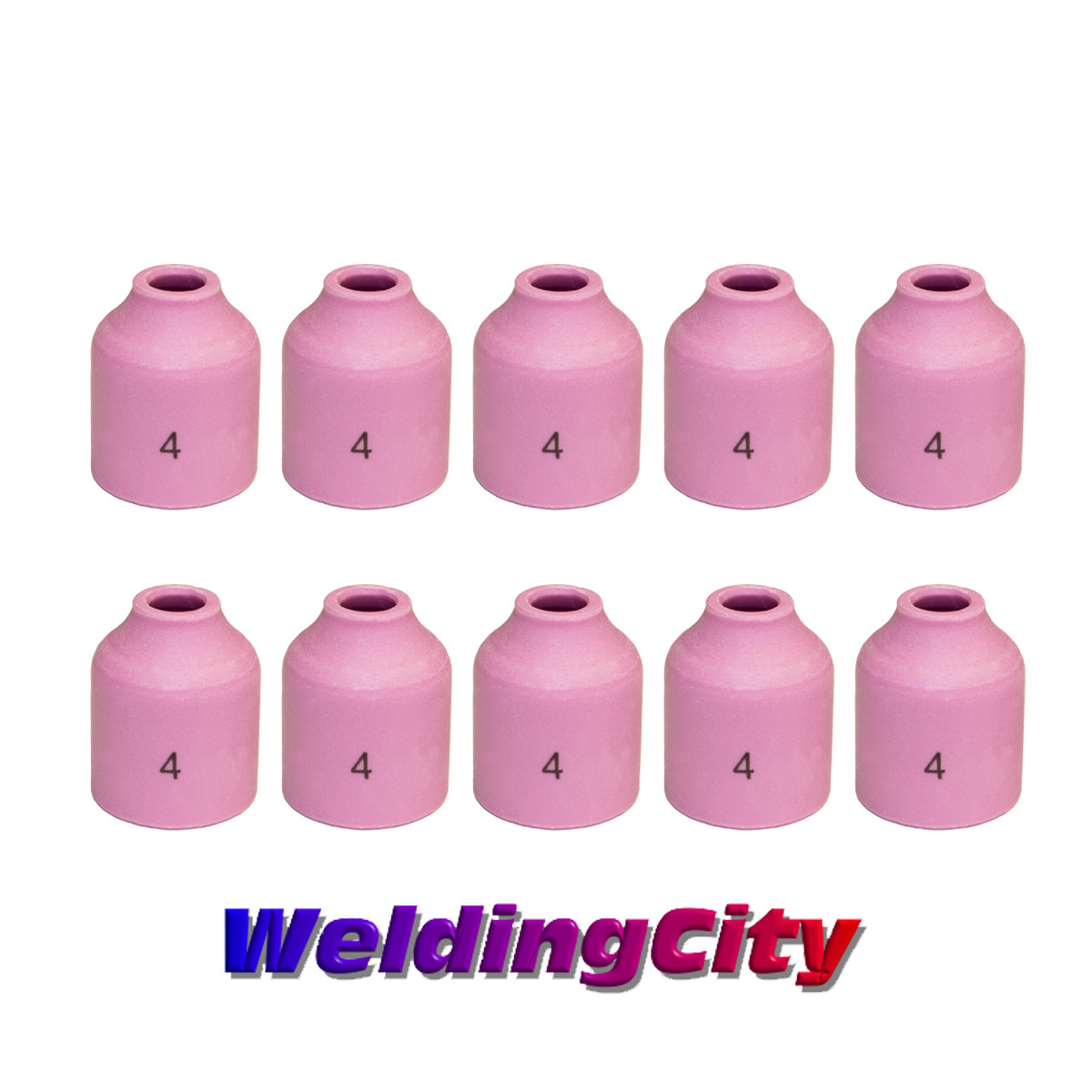 WeldingCity® 10-pk Ceramic Gas Lens Cup 53N58 #4 1/4" TIG Welding Torch ...