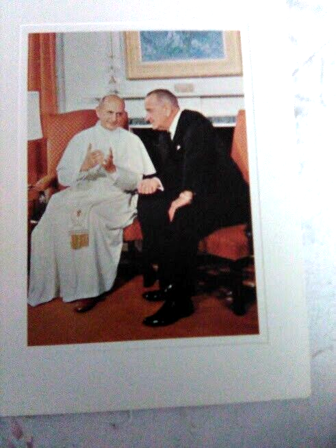 President Lyndon B Johnson and Pope photo. Pope Paul VI? | eBay