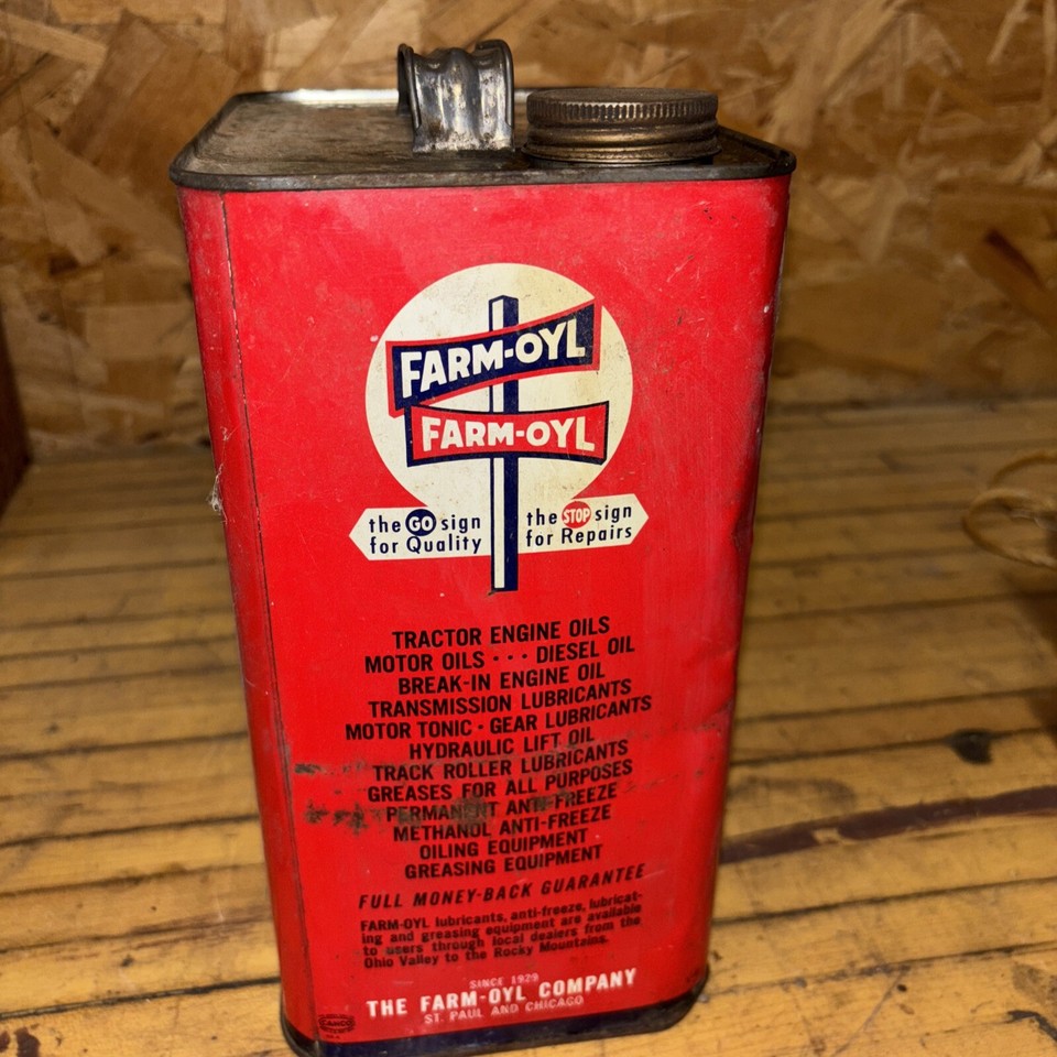 Vintage Empty 2 gallon farm Oyl Oil Can Hydraulic Lift S.A.E 30 | eBay