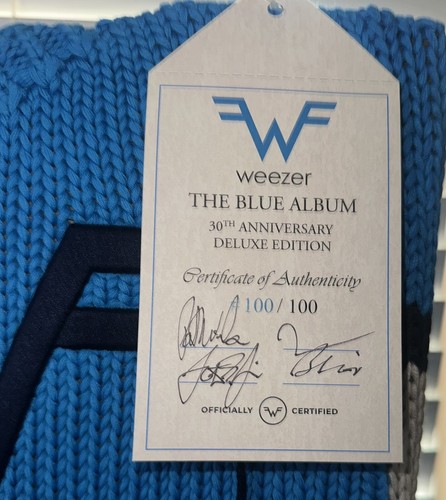 Weezer Blue Album 30th Signed Super Deluxe Vinyl LP Sweater Sleeve Box ...