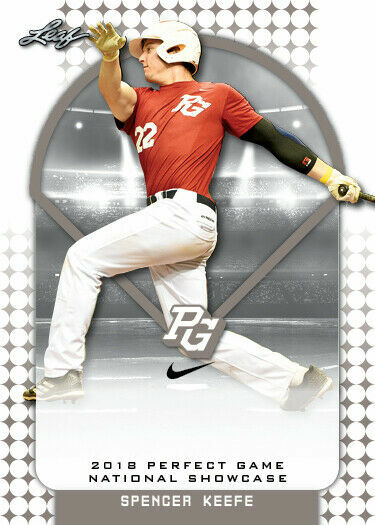 SPENCER KEEFE "1ST EVER PRINTED" 2018 LEAF PERFECT GAME ROOKIE CARD! | eBay
