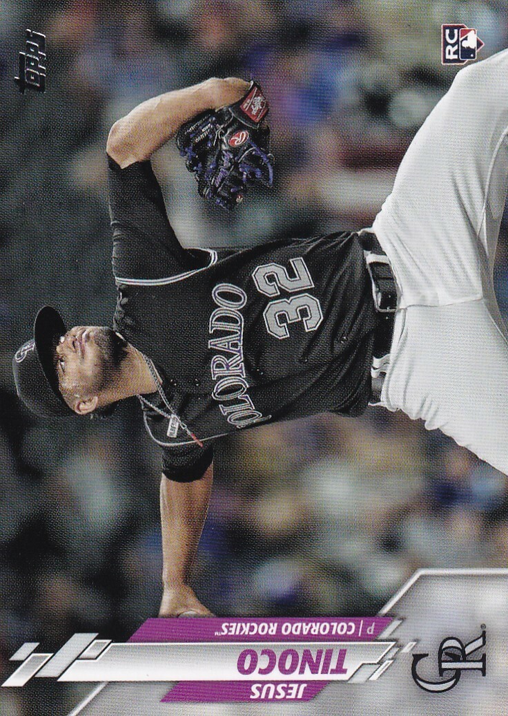 2020 TOPPS UPDATE SERIES RC JESUS TINOCO COLORADO ROCKIES ROOKIE ...