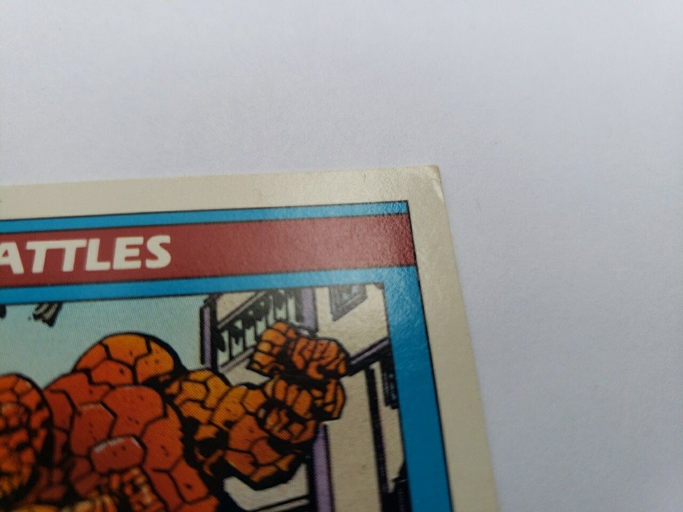 THING vs HULK 1990 Marvel Comics Universe Series 1 Famous Battles #88 ...