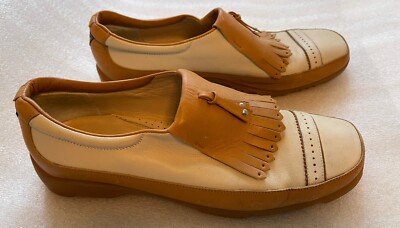 WALTER GENUIN, LINEA STRETCH ITALY, 8.5 WOMEN'S GOLF SHOES LEATHER ...