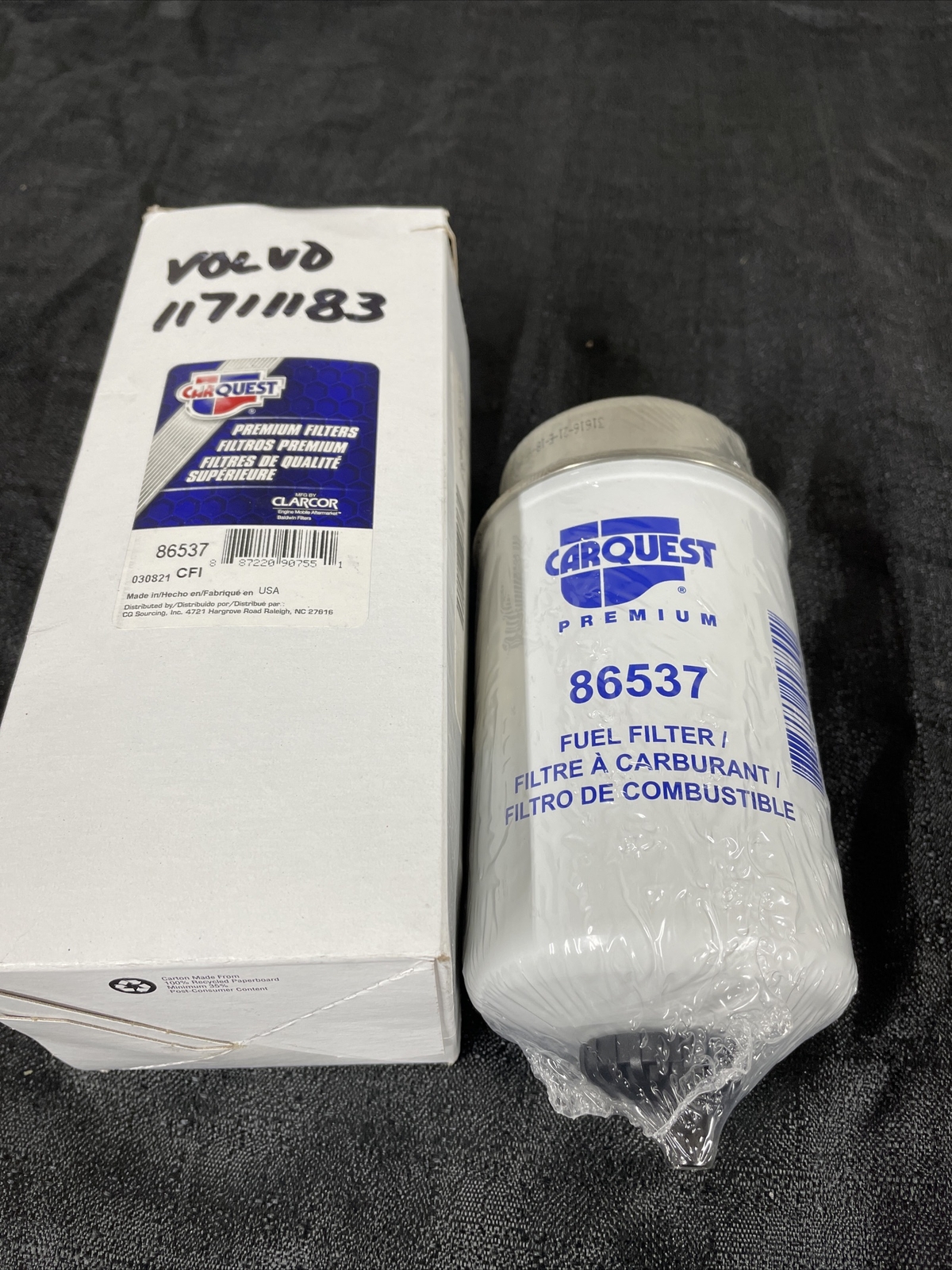 CARQUEST 86537 - Fuel filter cross reference