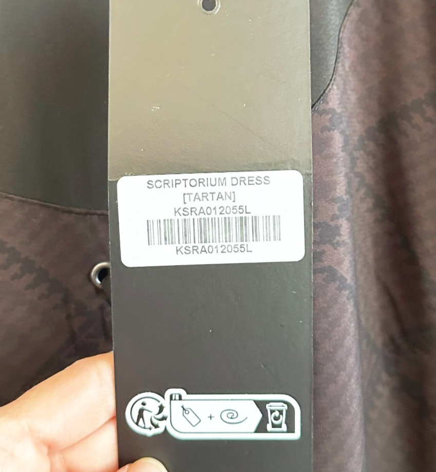 Killstar Scriptorium Dress Tartan Plaid Large Goth Dark Academia Witchy Emo Vamp | eBay