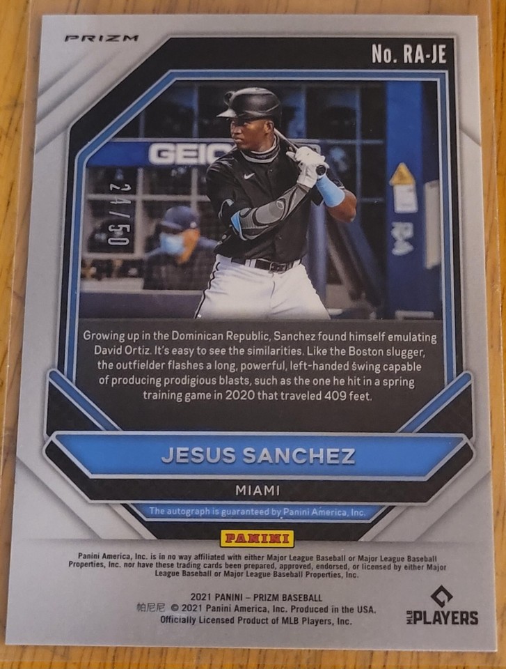 2021 Panini Prizm Red, White And Blue Prizm Rookie Autograph Jesus ...