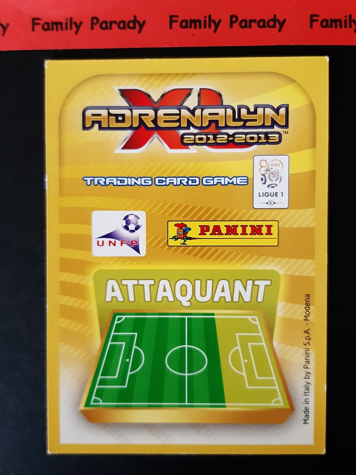 Yannick Sagbo Superstar Evian Card Panini Adrenalyn Foot France League ...