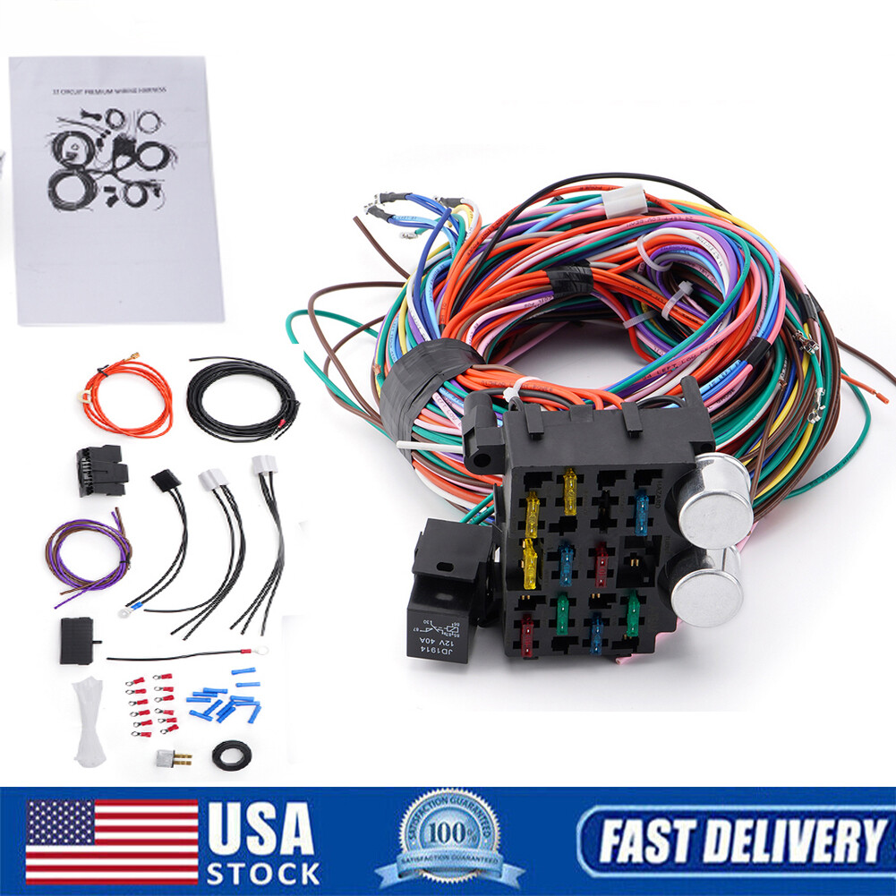 Fit 1955 - 1959 Chevy Chevrolet Pickup Truck 12 Circuit Wiring Harness ...