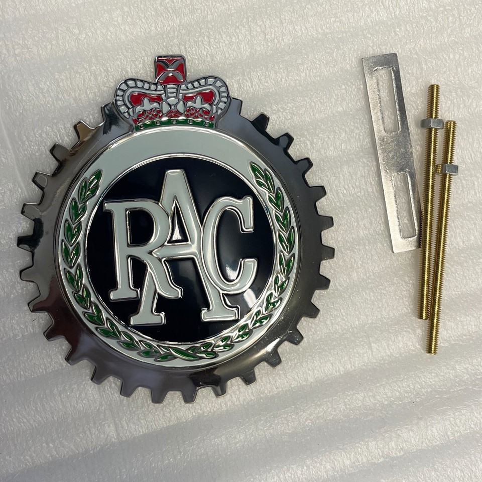 RAC Royal Automotive Club Car Club Grill Badge 1960s VINTAGE Style ...