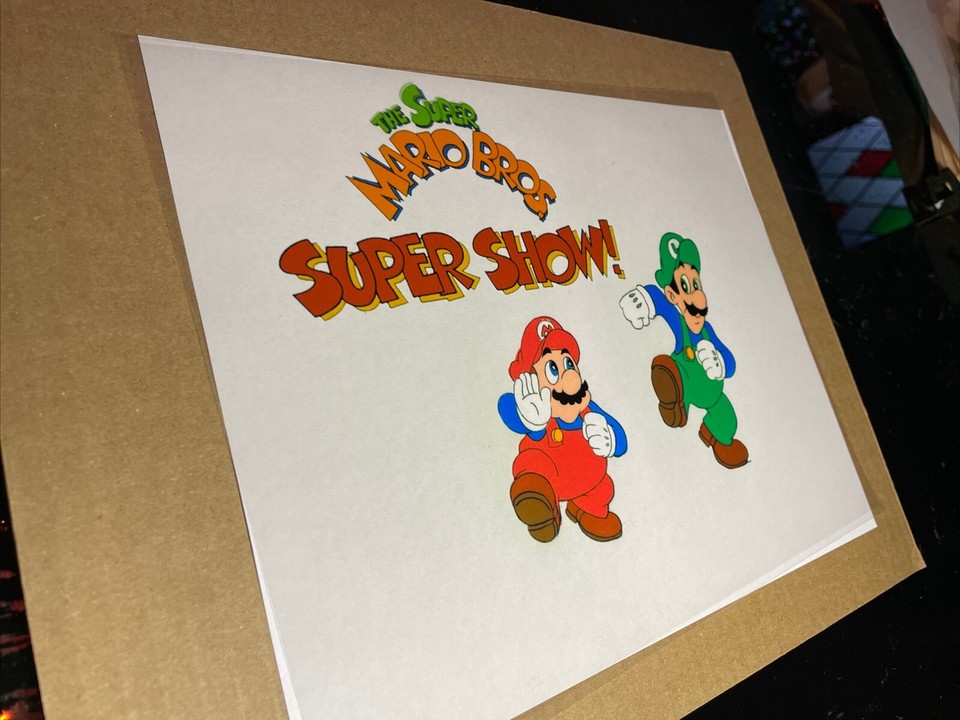 SUPER MARIO BROS Animation Cel Print PUBLICITY Concept Art cartoon ...