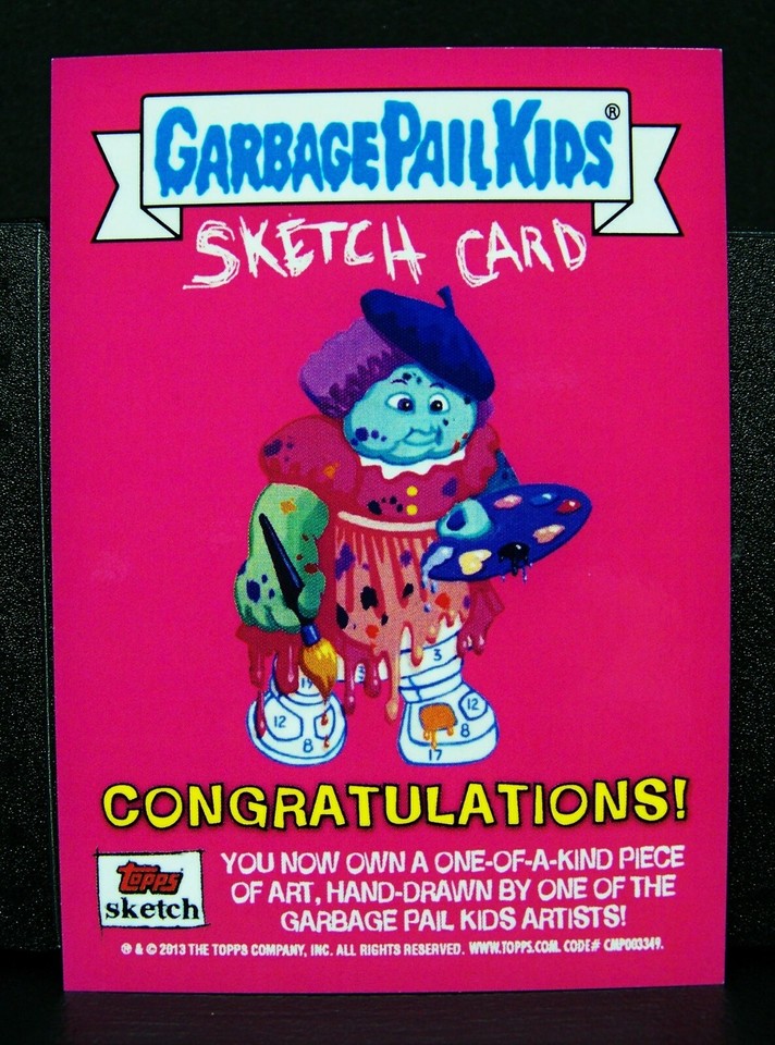 GPK 2013 Brand-New Series 2 STREPHON TAYLOR Sketch ANS7 #29 Eye Scream ...