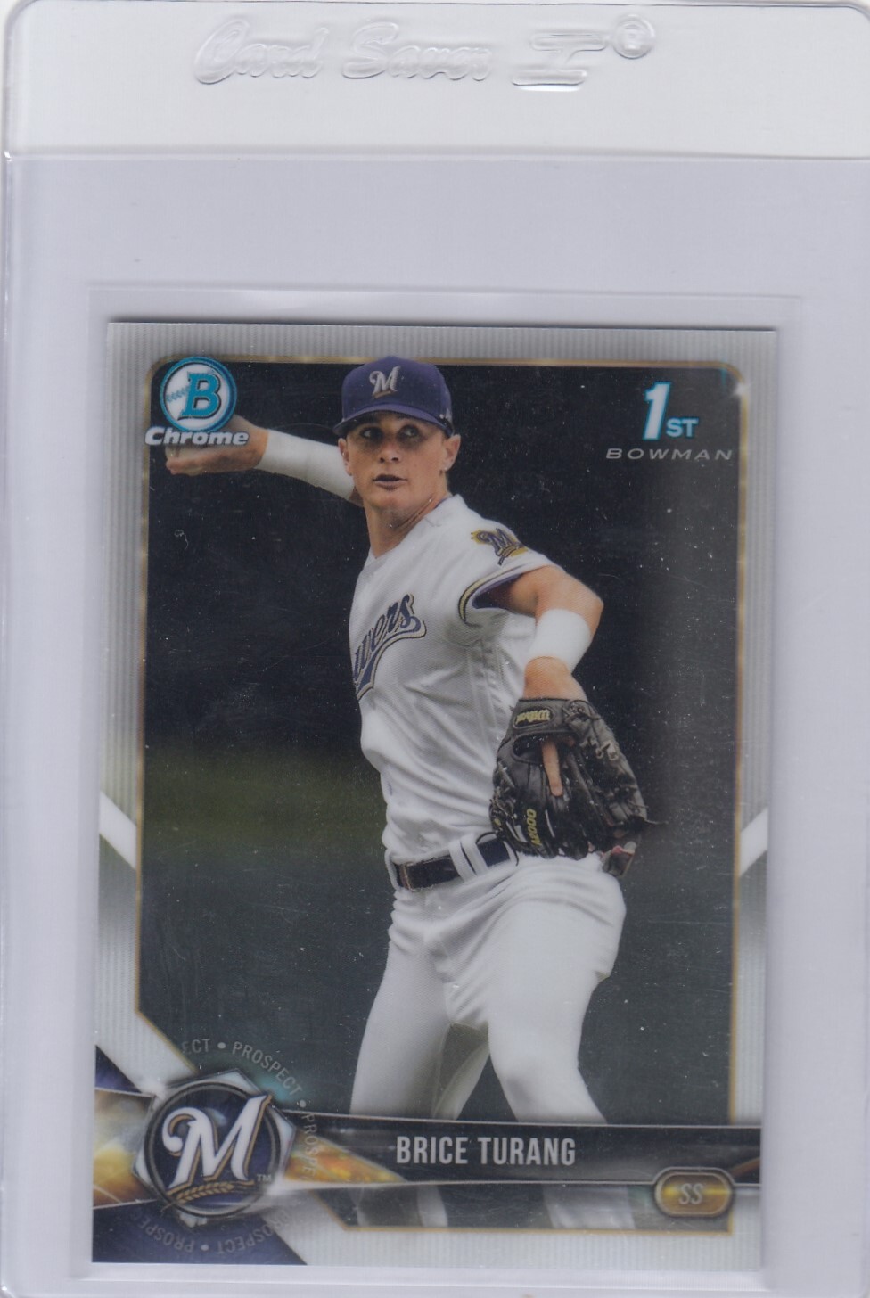 2018 BOWMAN DRAFT CHROME BRICE TURANG MILWAUKEE BREWERS ROOKIE BDC11 ...