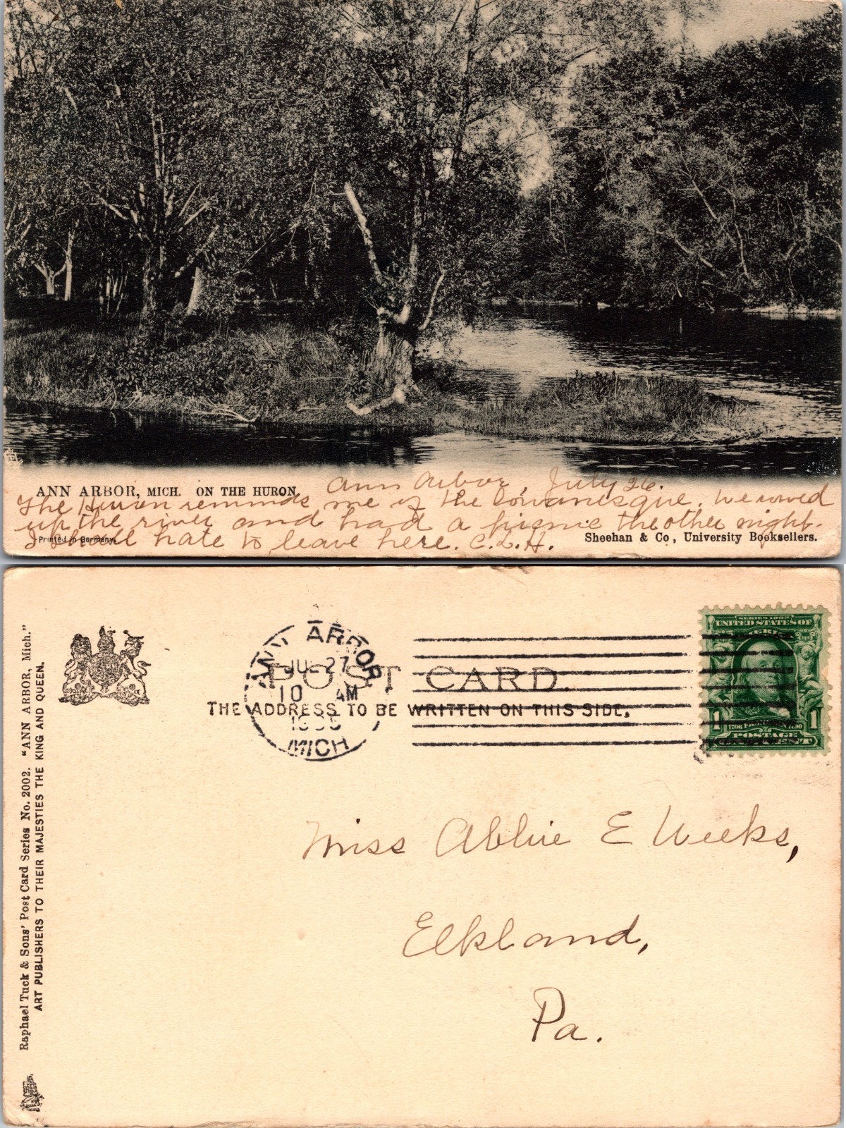 Ann Arbor Michigan Postcard | eBay