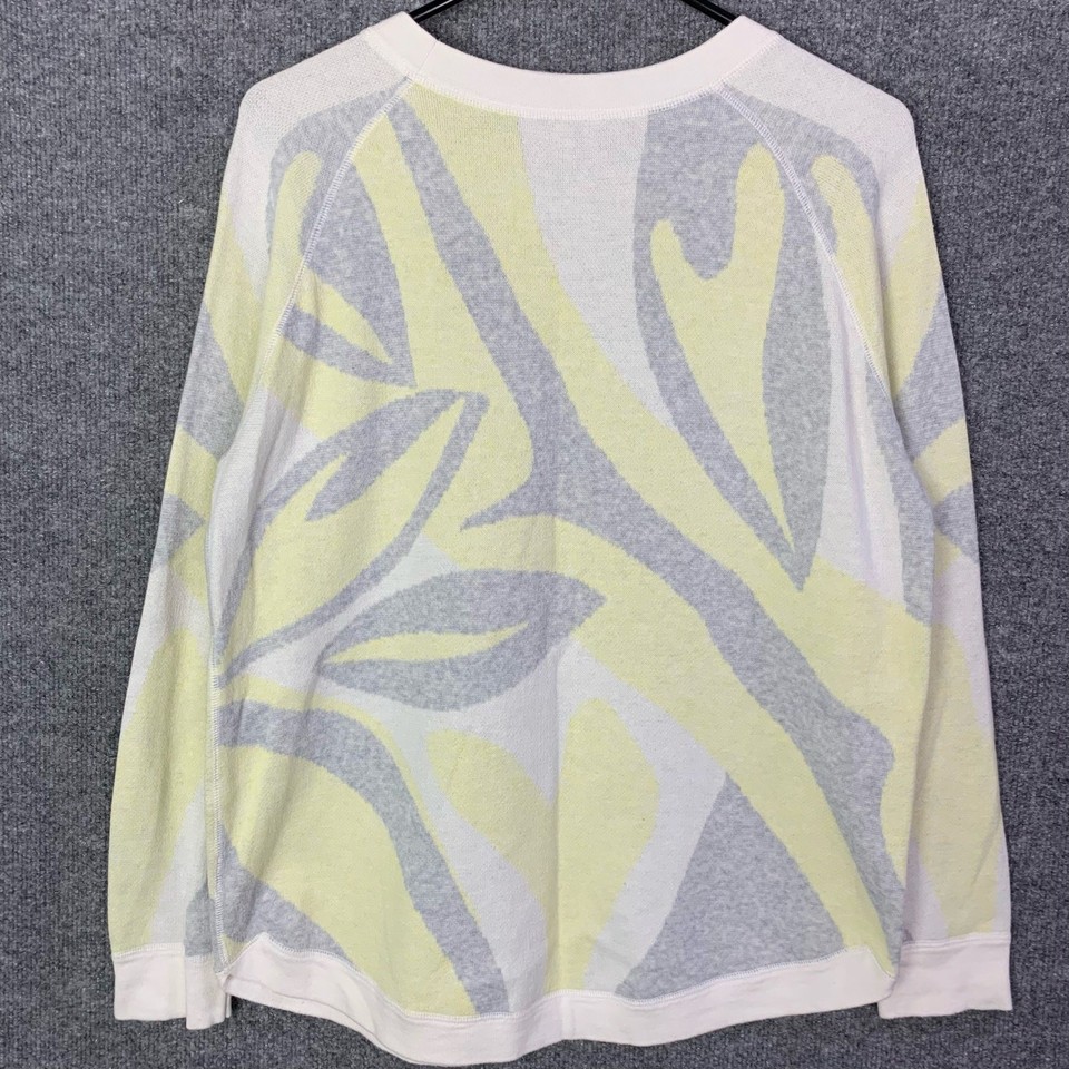 Kinross Cashmere Abstract Print Cashmere Blend Sweater Size M | eBay